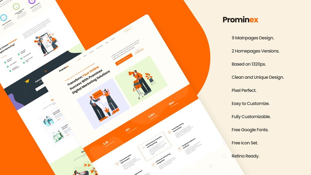 Prominex - Digital Marketing Figma Template