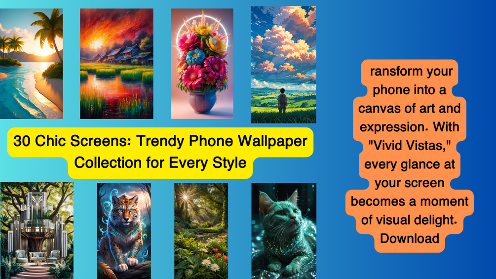 30 Chic Screens: Trendy Phone Wallpaper Collection for Every Style