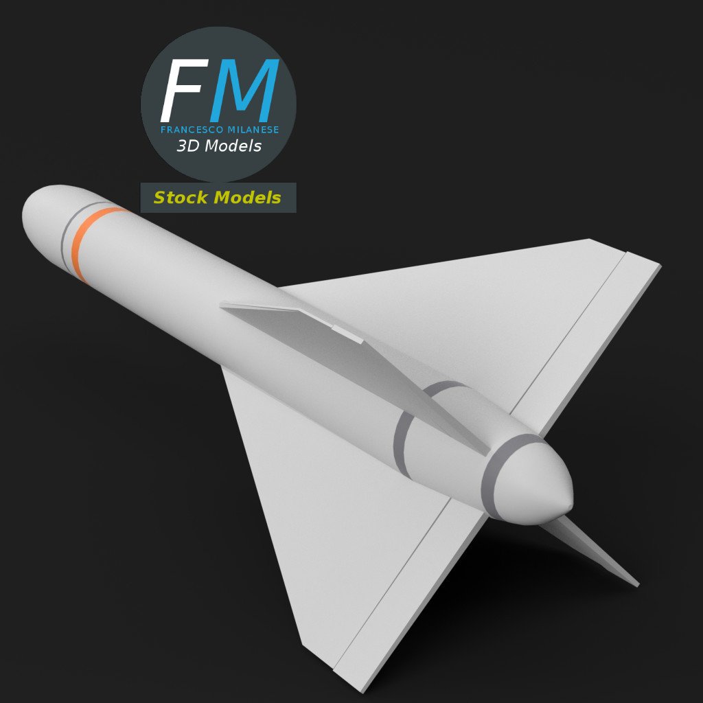 3D MODEL - AGM-62 Walleye missile
