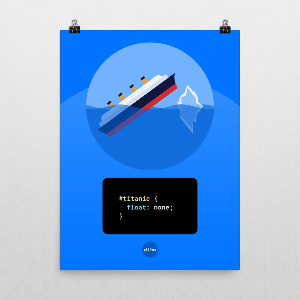 CSS Puns - Titanic - Poster