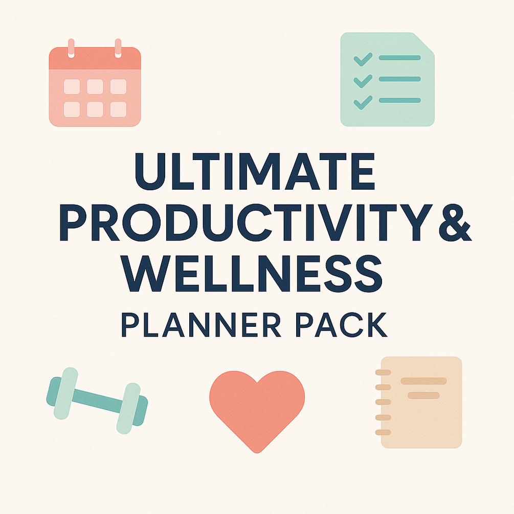 Ultimate Productivity & Wellness Planner Pack – 50+ Printable Pages to ...