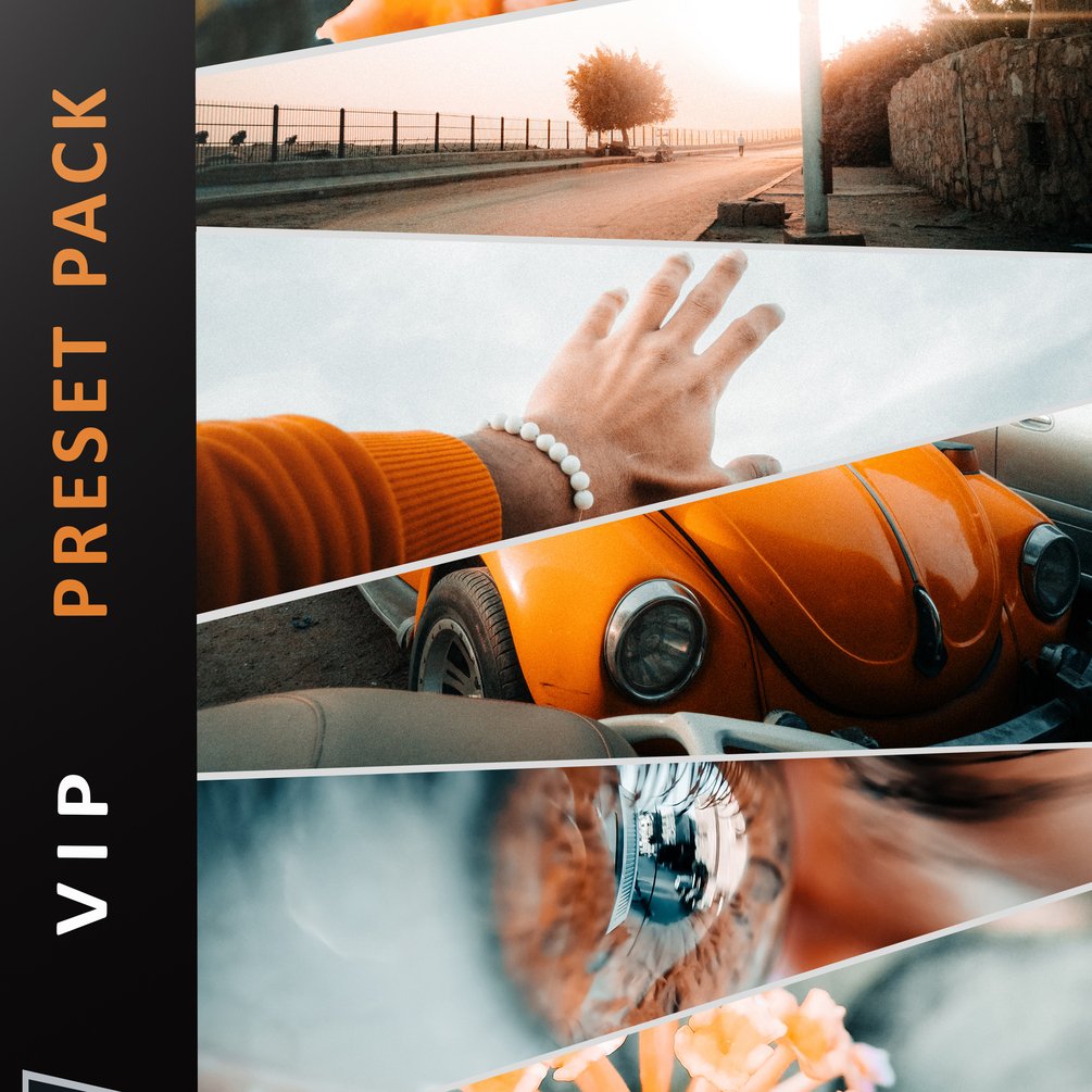 vip lightroom preset pack🧡dreamy orange&blue🧡