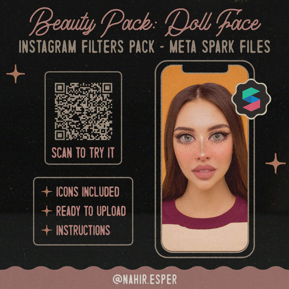 6 Meta Spark "Beauty" Effects - Instagram Filters Pack