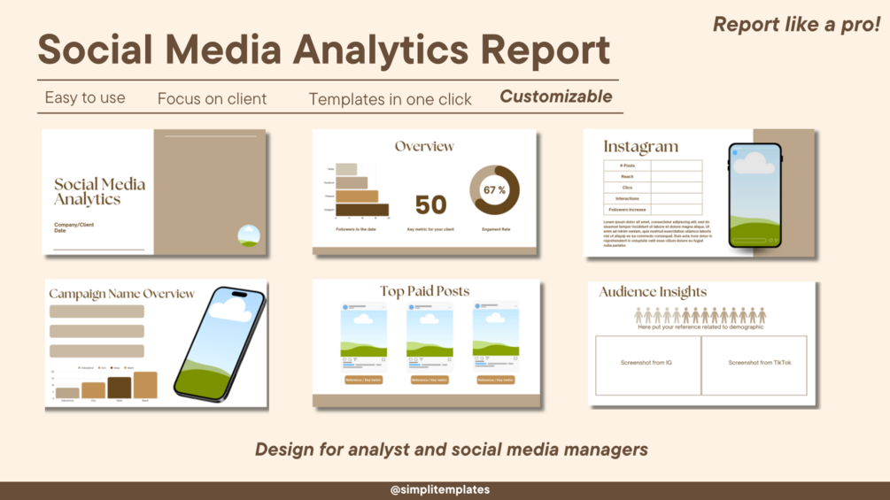 SOCIAL MEDIA ANALYTICS REPORT - TEMPLATE