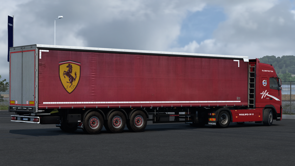 Ferrari skin for Shwarzmuller dlc. ETS2