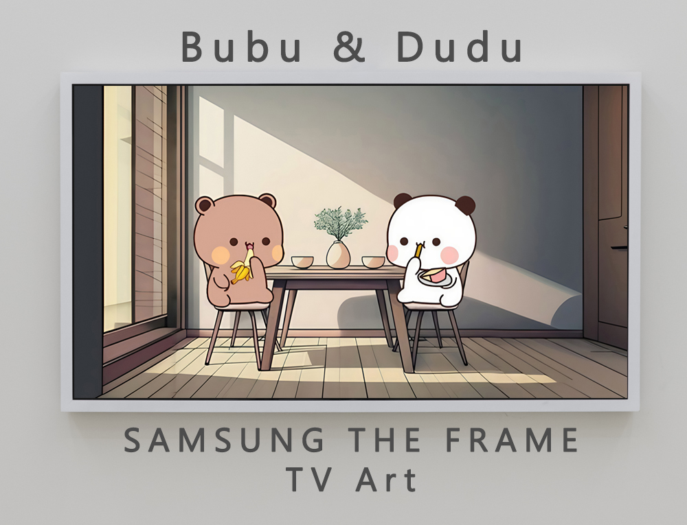 Bubu and Dudu Samsung The Frame – 20 Pictures | Cute Bear Art Set ...