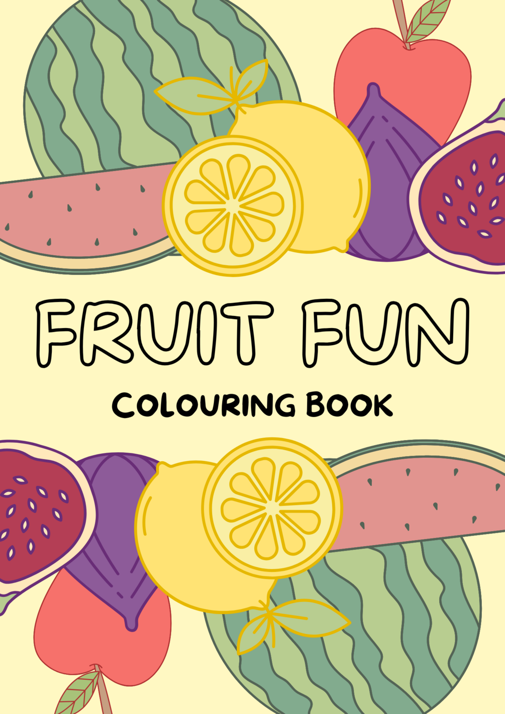 Fruit Fun Colouring Book