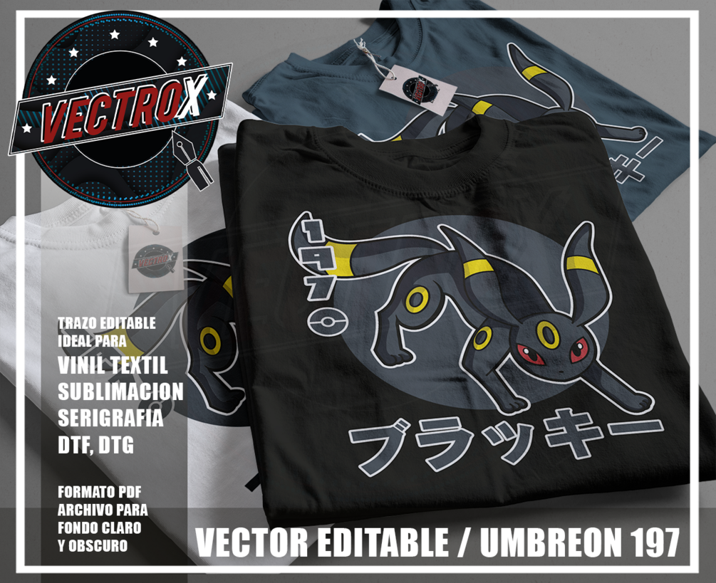Vector Editable - Umbreon 197