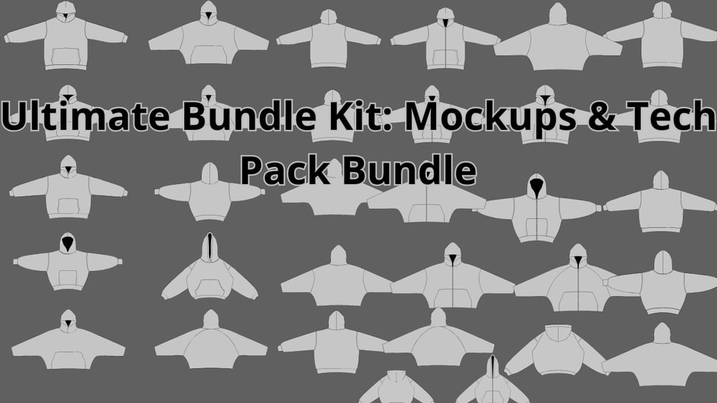 Ultimate Bundle Kit: Mockups & Tech Pack Bundle