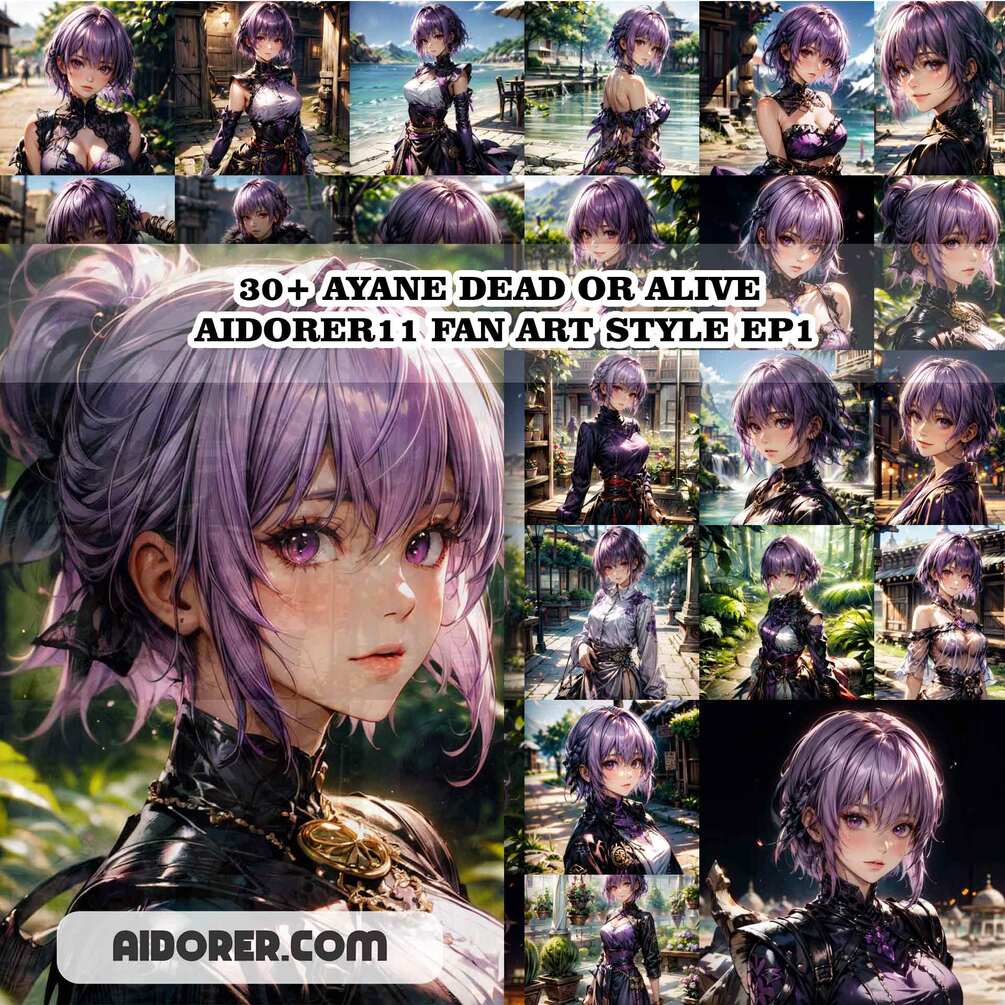 30+ AYANE DEAD OR ALIVE AIDORER11 FAN ART STYLE EP1