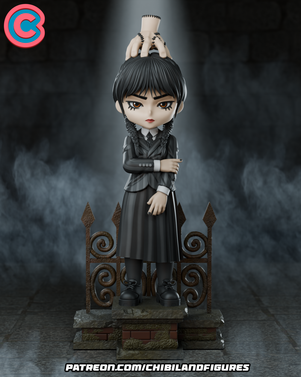 Wednesday - Addams Family - Chibi