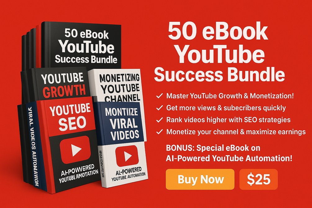 50 eBook YouTube Success Bundle