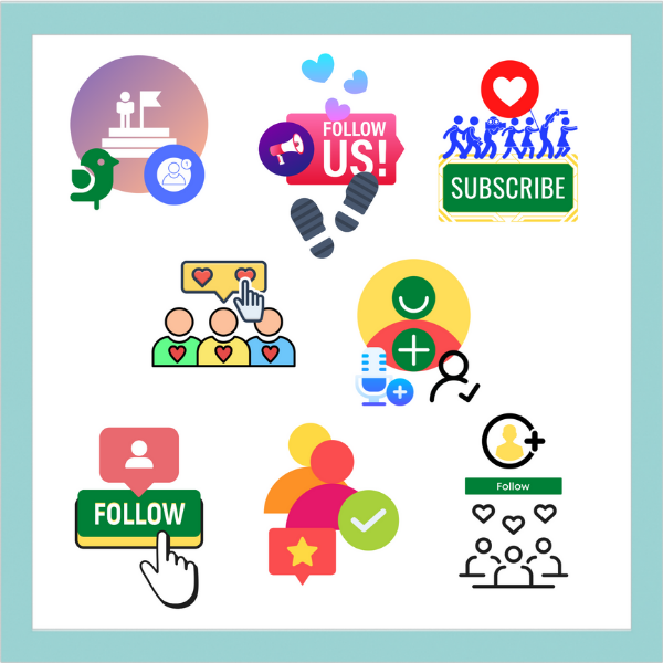 Social Media Follower SVG, Social Media Following png svg, svg for ...