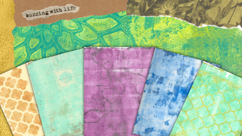 Buzzing With Life - A Gel Print Journal