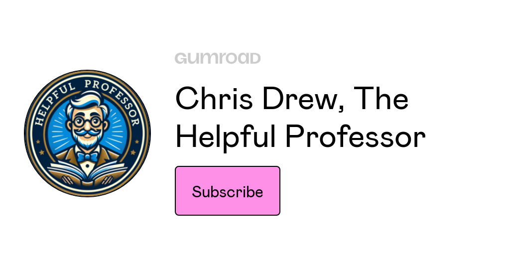 Chris Drew, The Helpful Professor