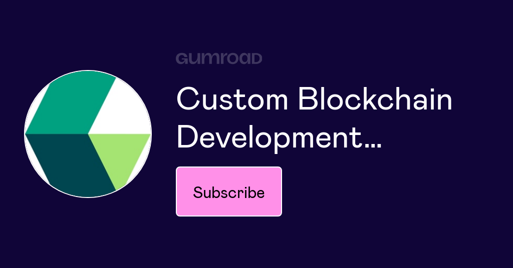 Custom Blockchain Development Services