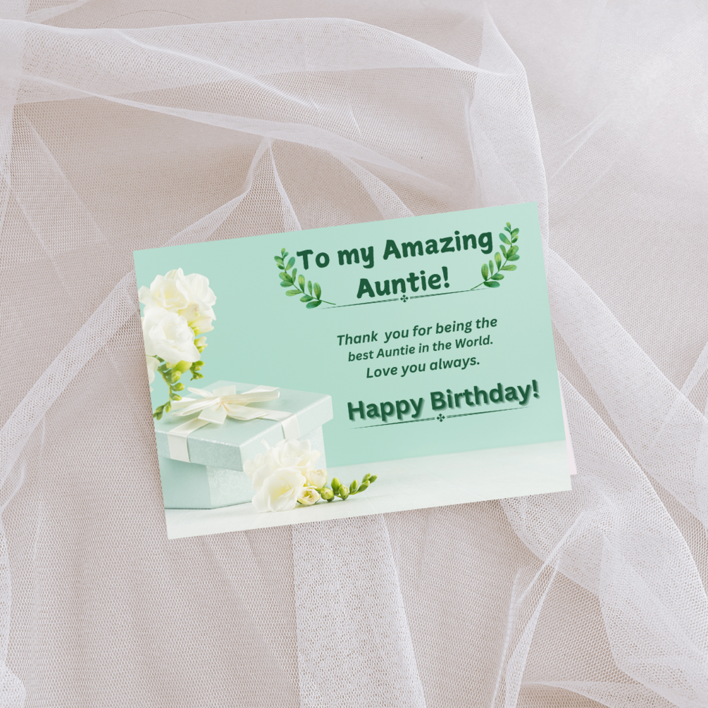 Auntie Birthday Card
