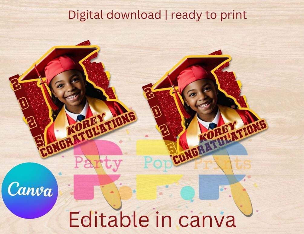 2025 Graduation fan template