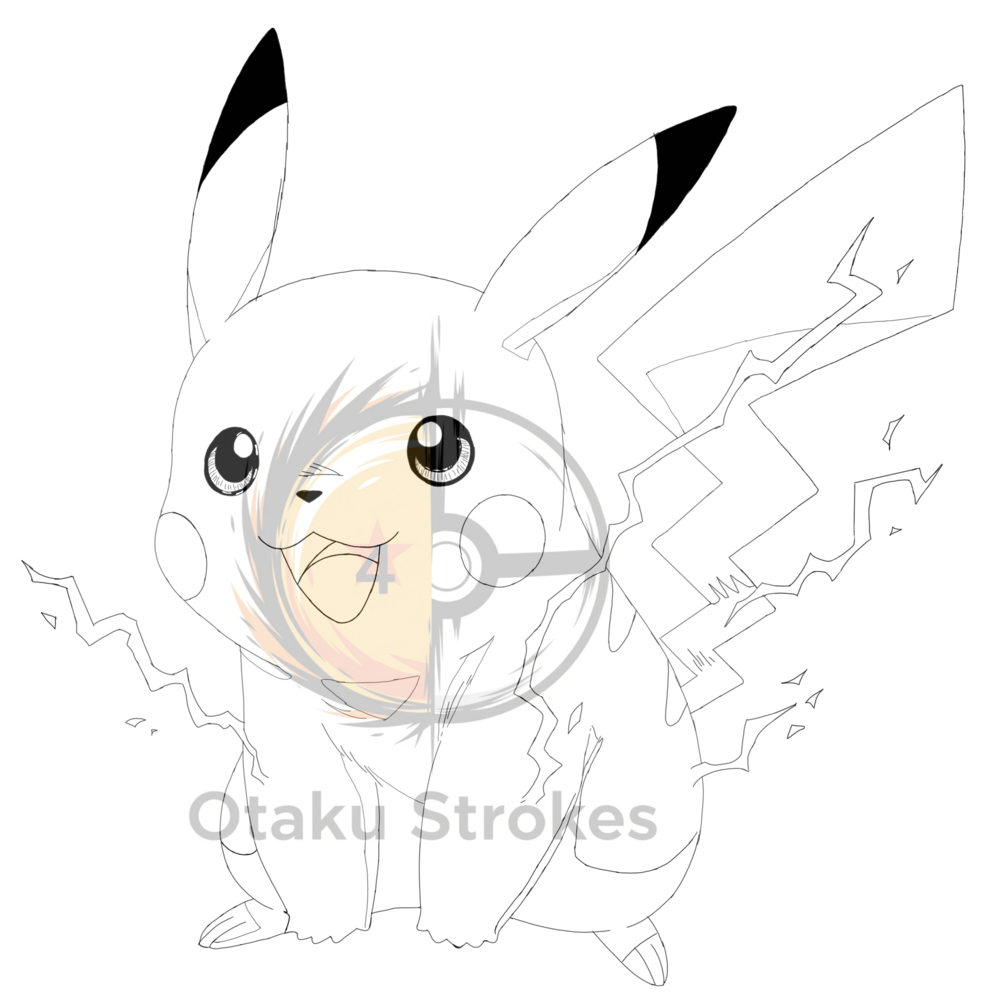 Dúo Pokémon: Pikachu y Pichu - Line Arts Digitales para Colorear ...