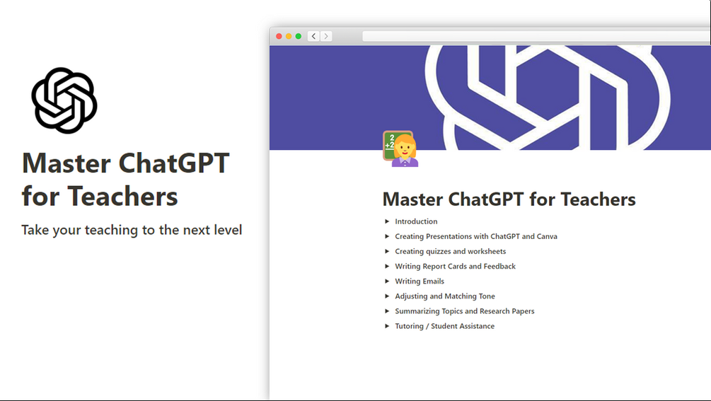 [NEW] ChatGPT Essentials for Teachers