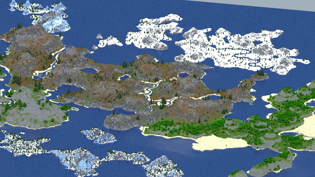 Raedania | 5000x5000 Mountain themed fantasy Minecraft map