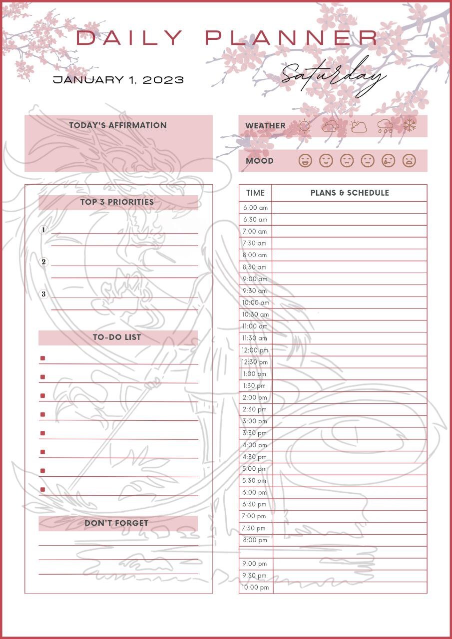 Anime Daily Digital Planner - Start your day innovatively!! Make it ...