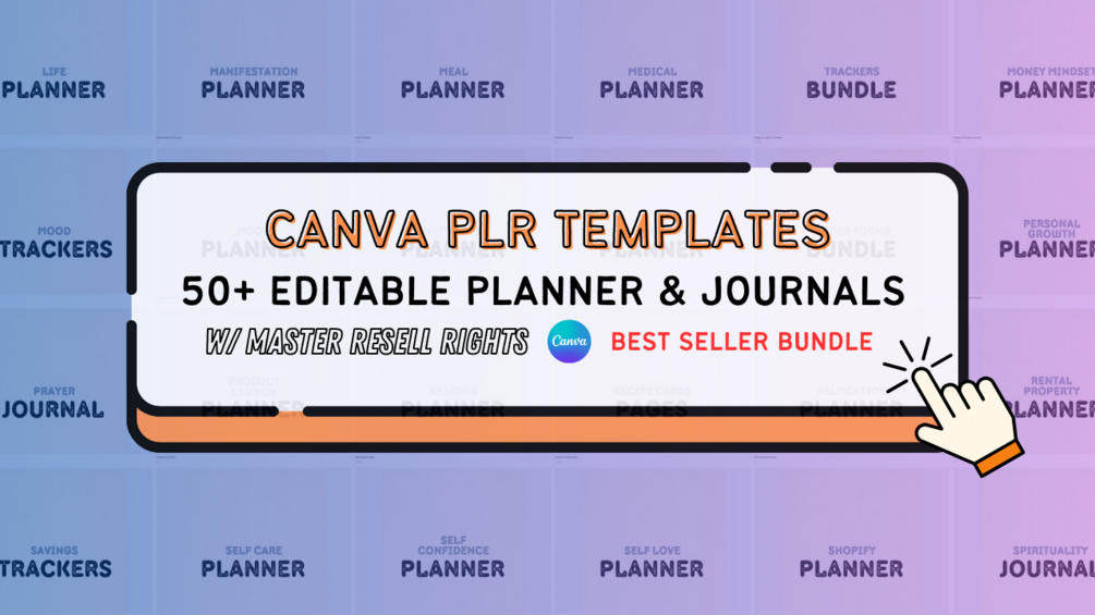 50+ CANVA PLR TEMPLATES W/ FREEBIES! (PLR EDITABLE DIGITAL PRODUCT)