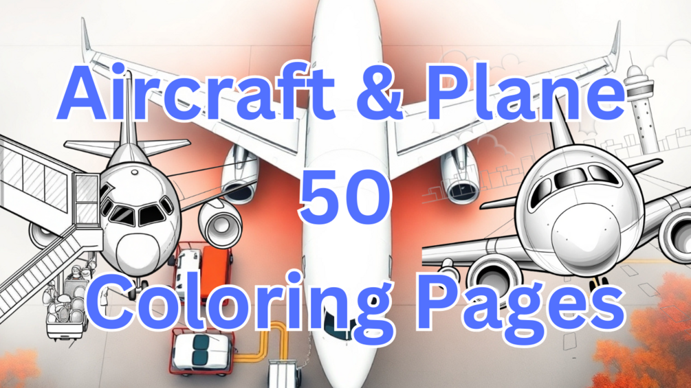 50 Aircraft & Plane Coloring Pages Cute | Printable Coloring Book ...