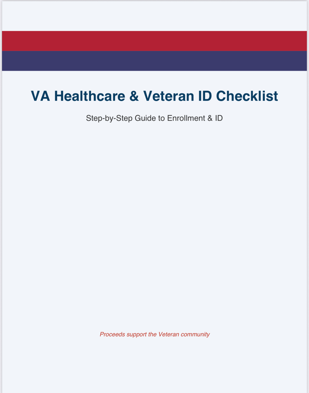 VA Healthcare Enrollment & Veteran ID Checklist