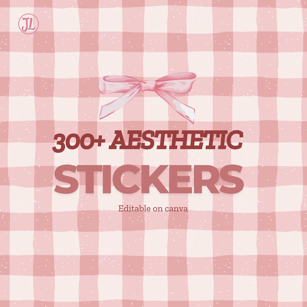 Journal Sticker Pack – 300+ Adorable & Aesthetic Designs | Instant Download