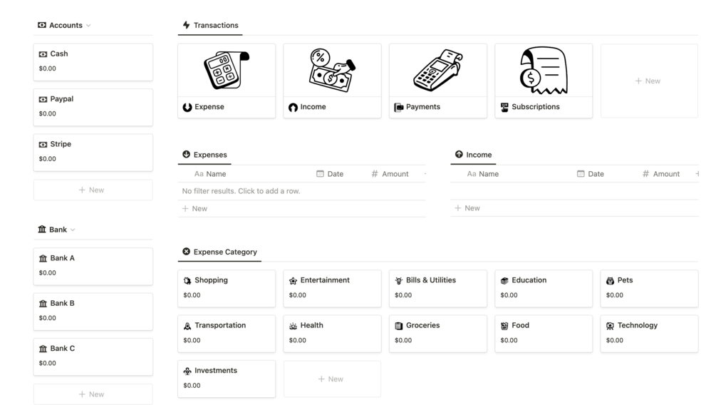 The most cheap finance control [28 features]