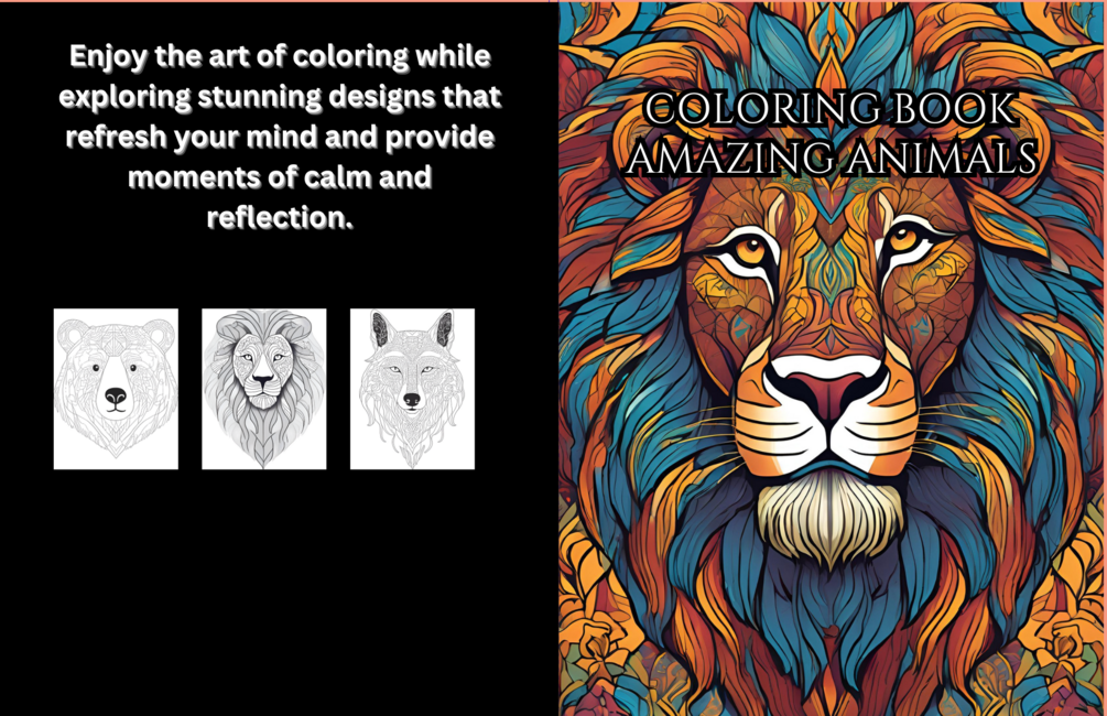 Intricate Animal Coloring Book for Adults: Enjoy Relaxation and Creativity