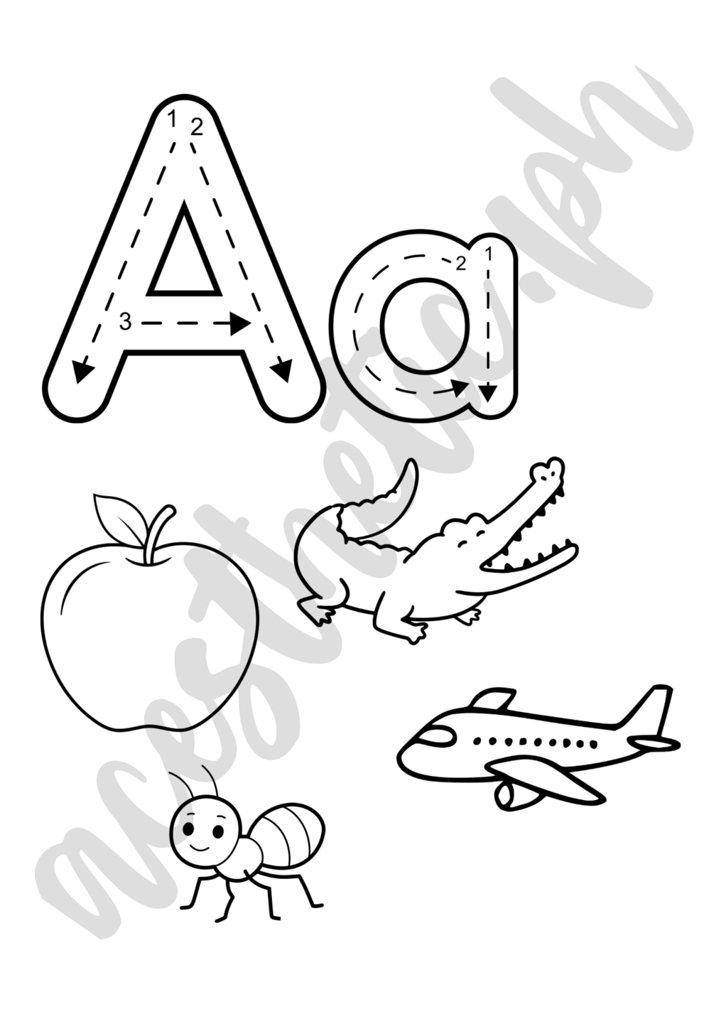 Learning Alphabet - Aa