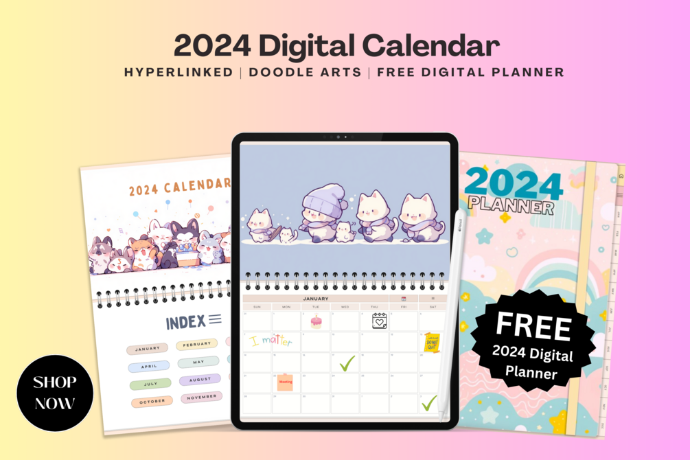2024 Digital Calendar | FREE 2024 Digital Planner