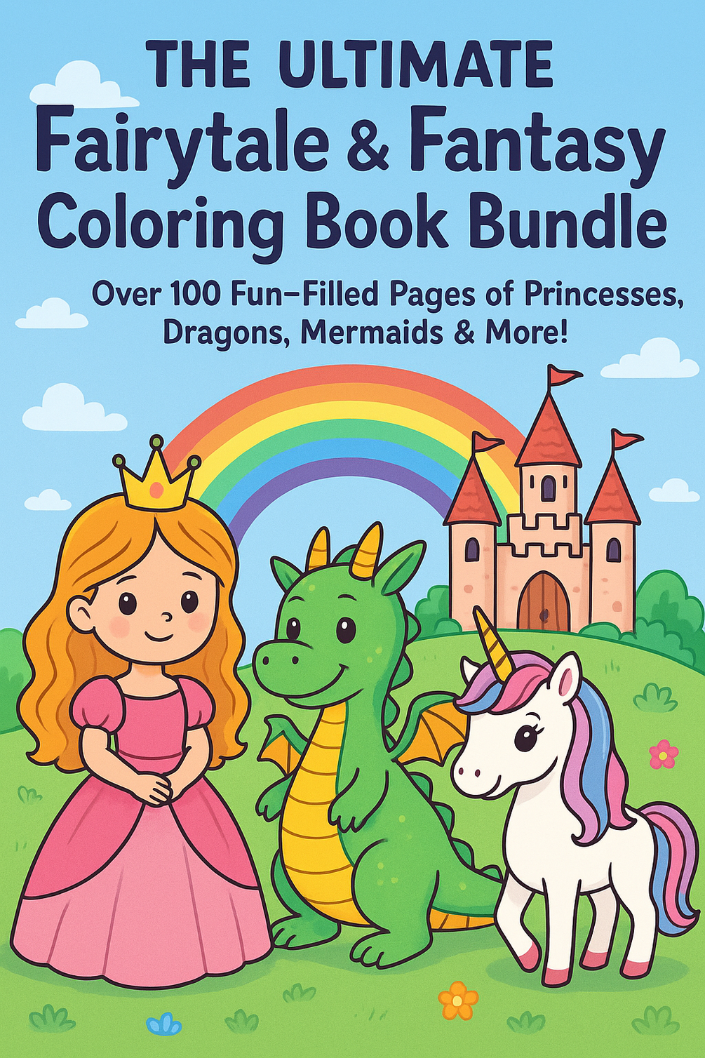 The Ultimate Fairytale & Fantasy Coloring Book Bundle | Over 100 Fun ...