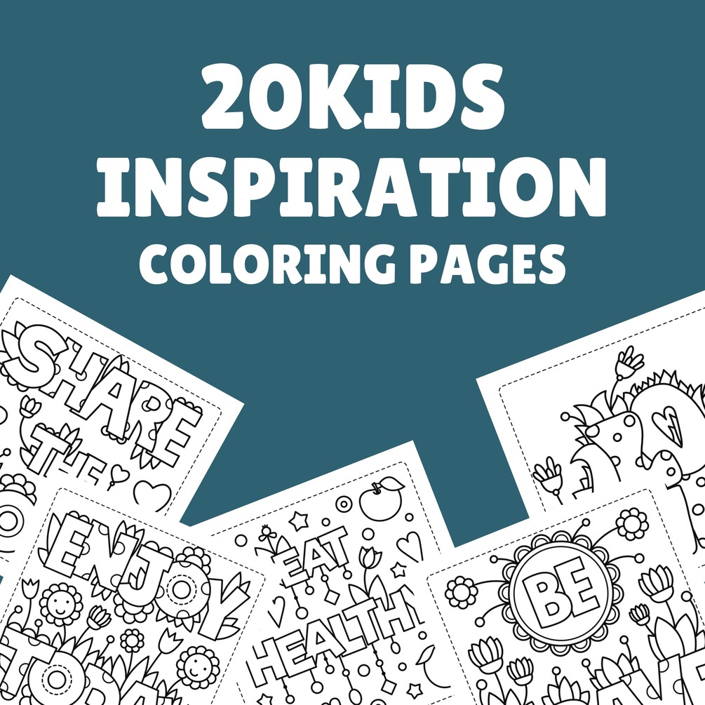 20 Kids Inspiration Coloring Pages