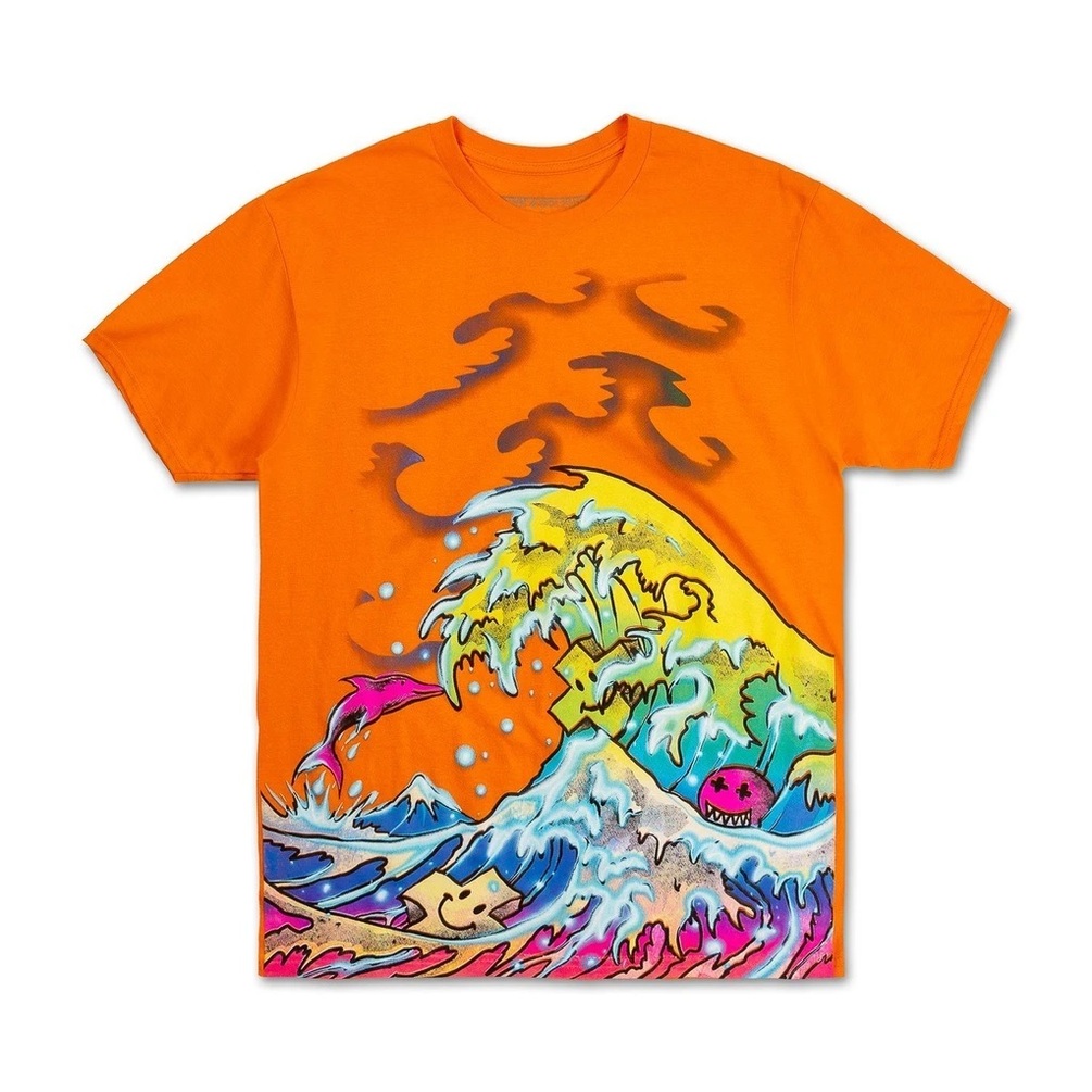Rainbow Tsunami Tee Orange