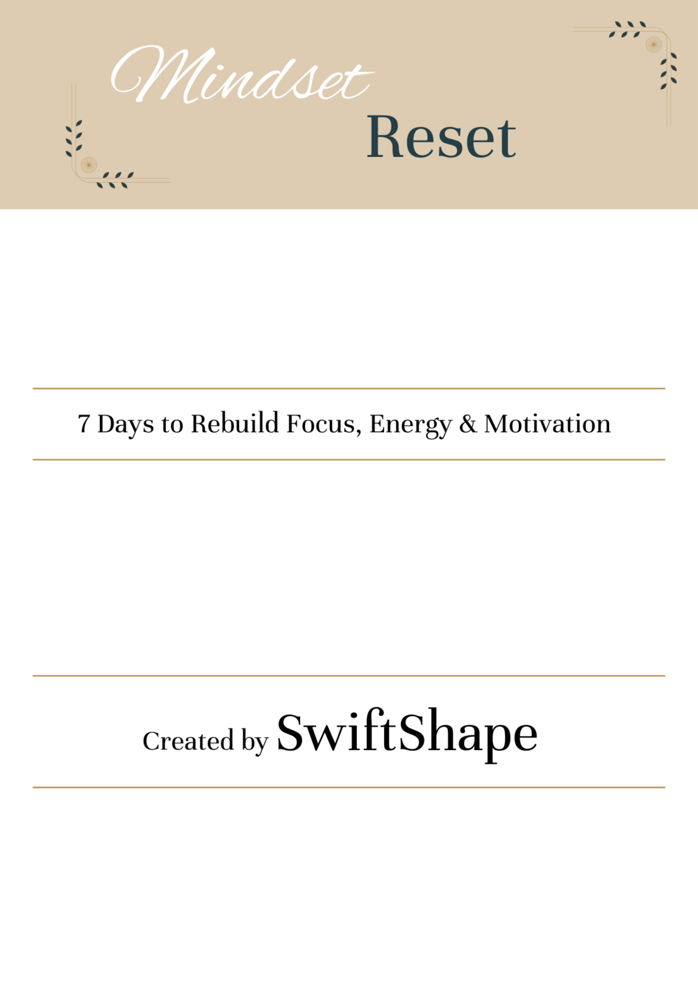 Mindset reset
