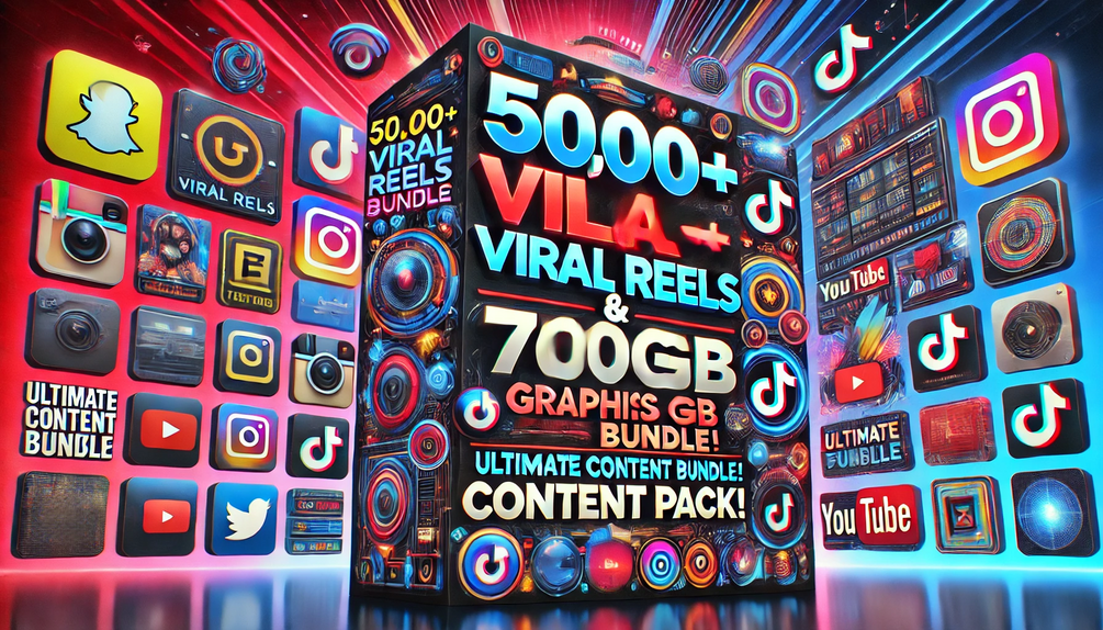 ULTIMATE 50,000+ Reels & 700+ GB Graphics MEGA BUNDLE