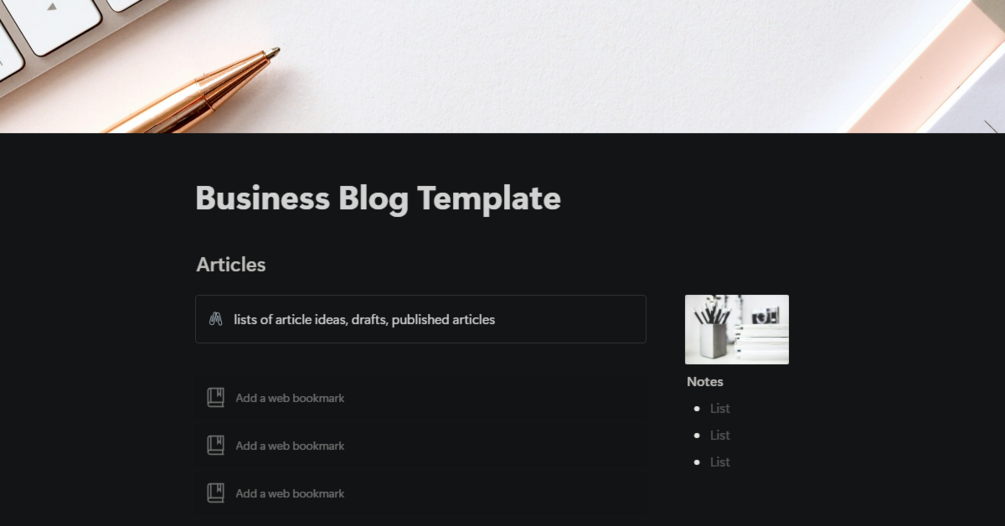 Business Blog Template