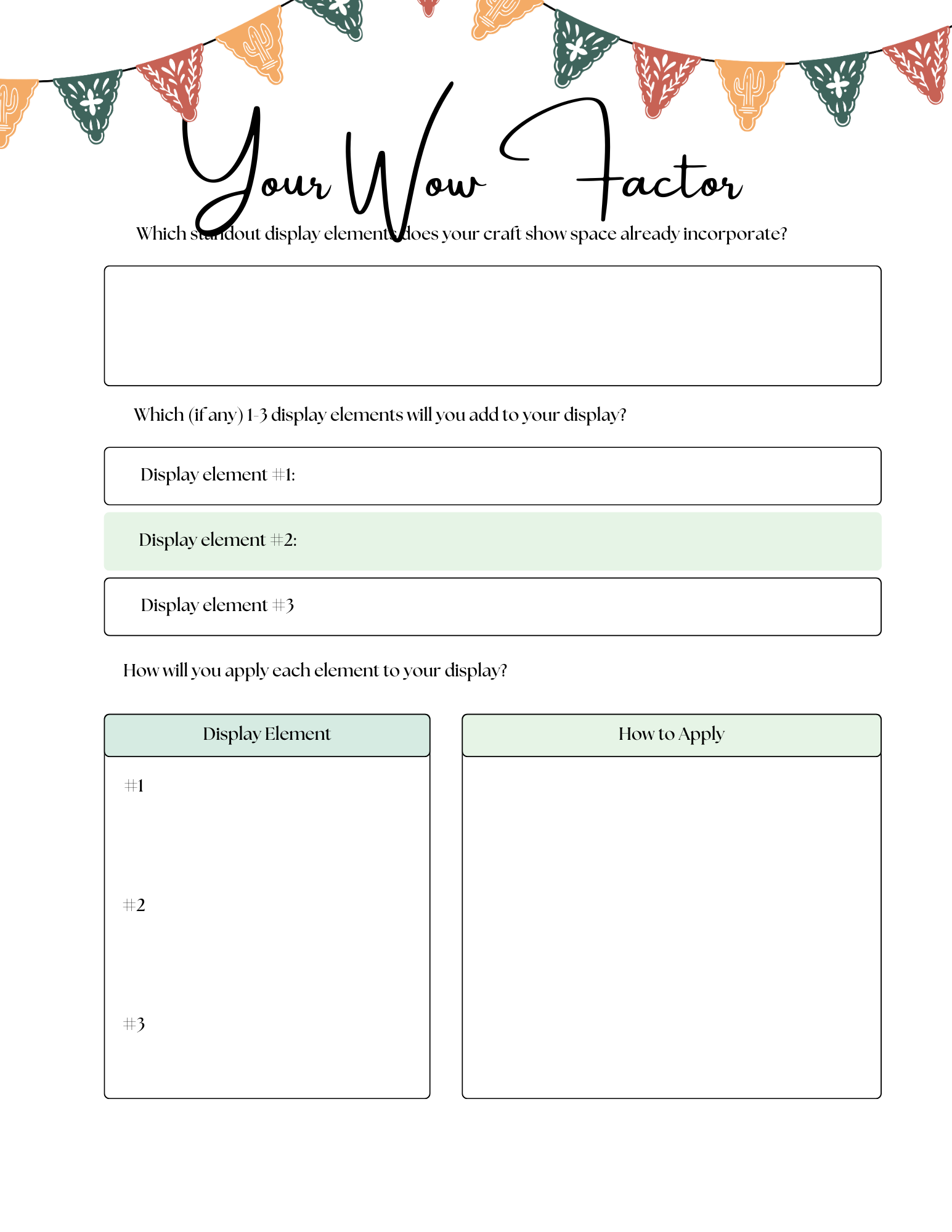 Craft Business Planner Editable Printable Canva Template