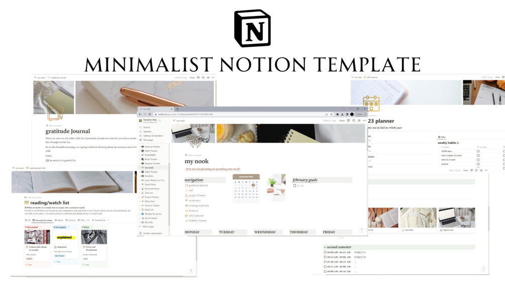 Minimalist Notion Template