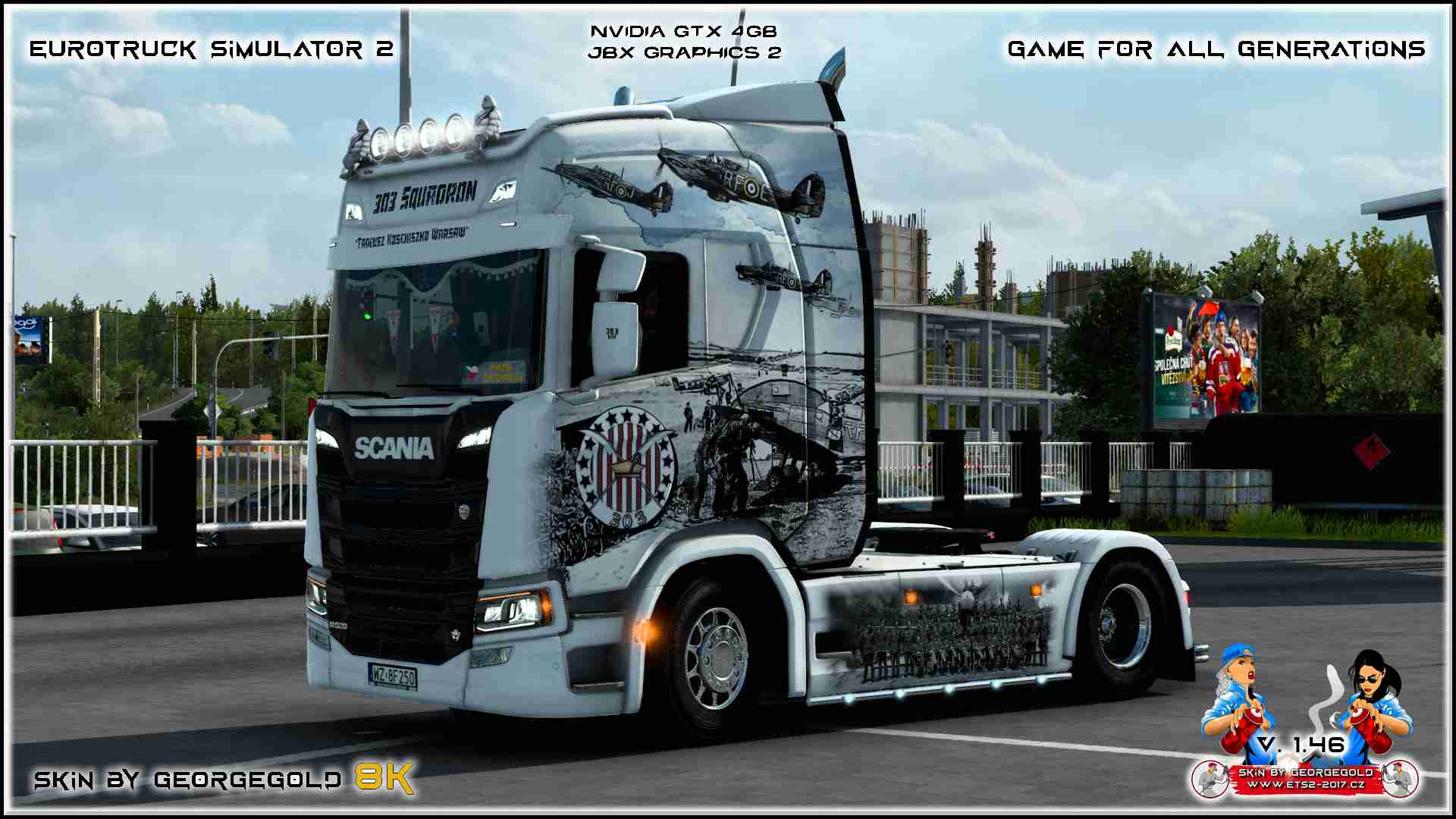 ETS2 Skin Scania R NG 303 Squadron
