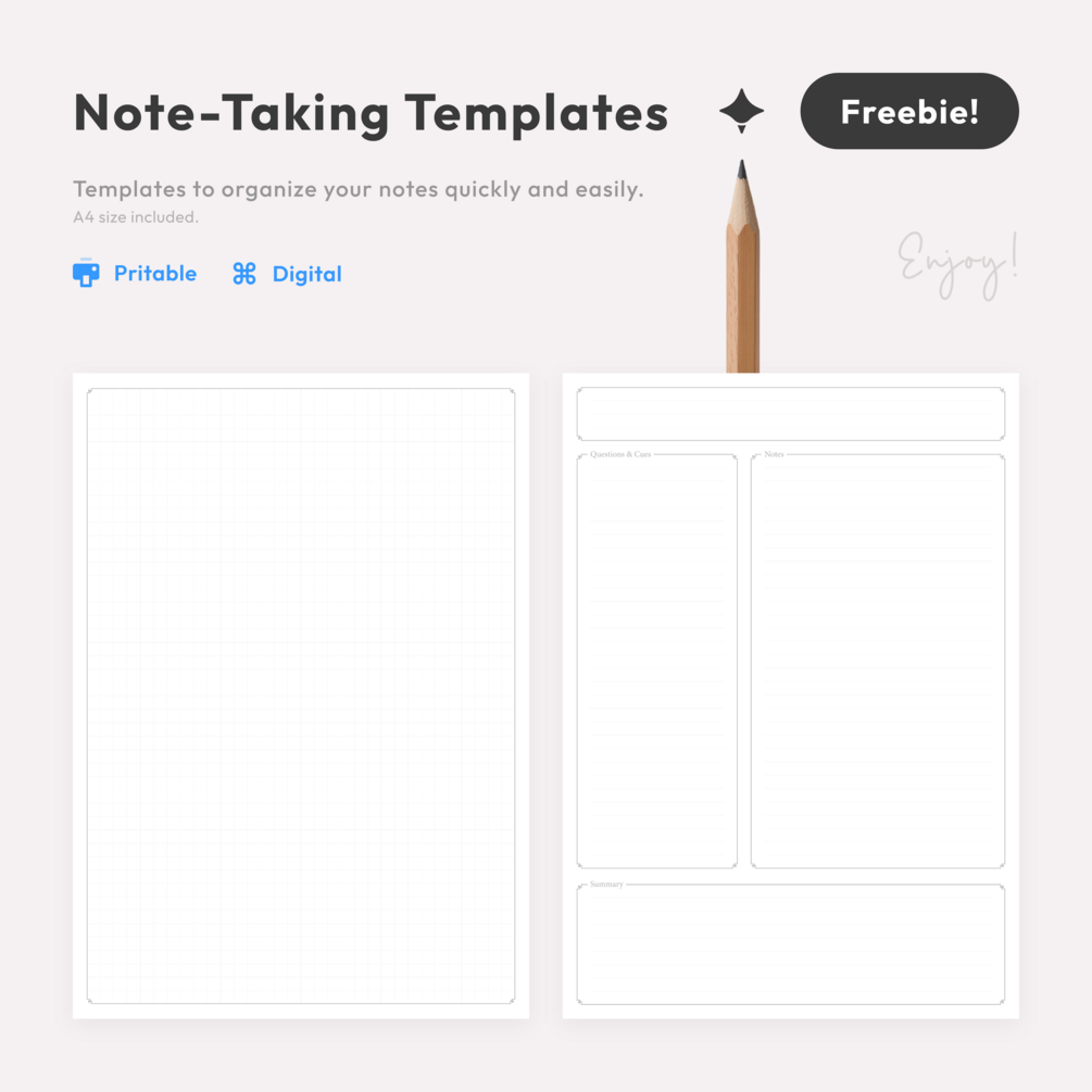 Free Digital Note-Taking Templates