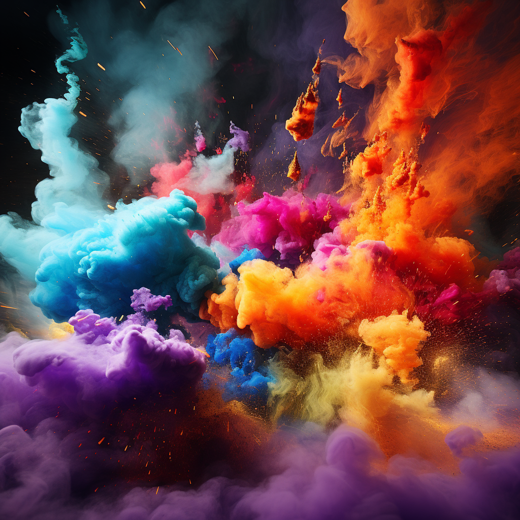 100 images of Color Explosion Background overlay Backdrop for Fashion ...
