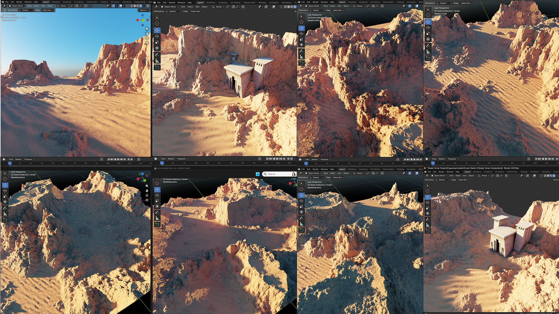 Updated Procedural Terrain Shader & New Tutorial - Blender 5.0 - Chuck_CG