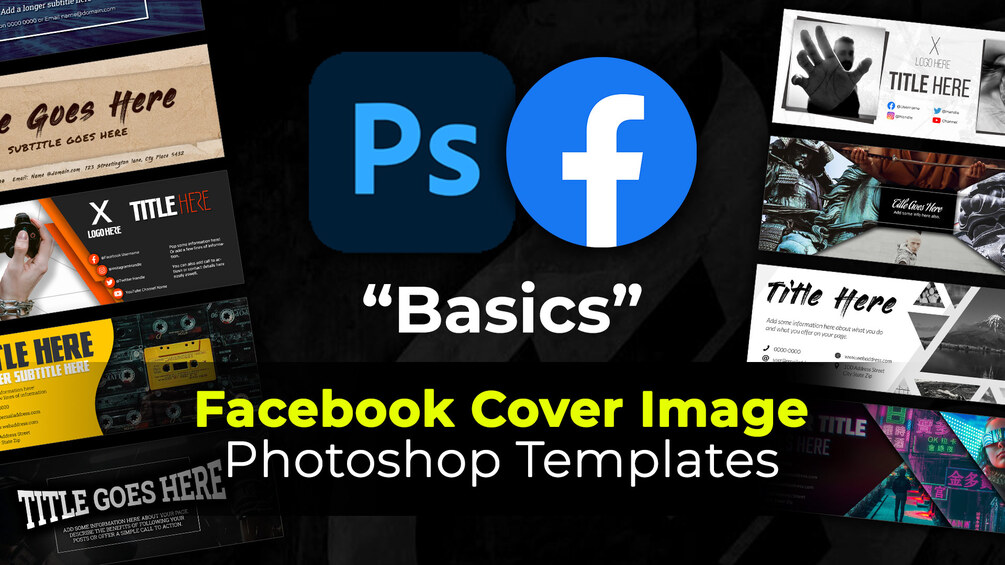 ‘Basics’ Facebook Cover Image PSD Template Pack