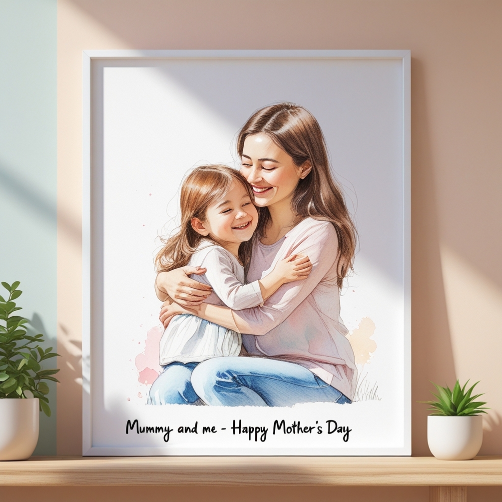 Mummy & Me Hug – Wallpaper