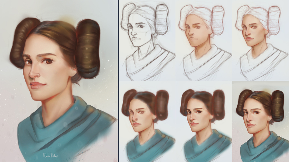 Padme. Step by Step + brushes