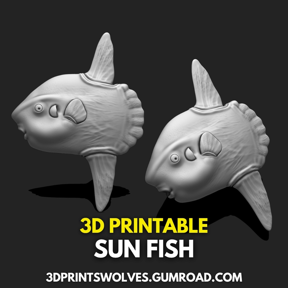Sunfish - 3D Print - Aquarium 3D print model